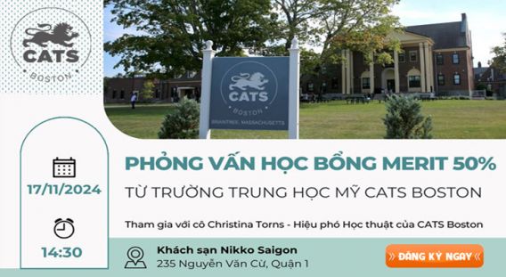 PHỎNG VẤN HỌC BỔNG MERIT 50% CÙNG CATS BOSTON | Du học Quốc Anh