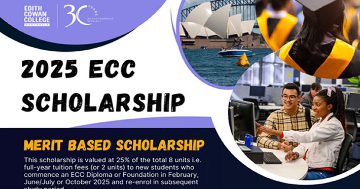 Học bổng 25% của Edith Cowan College (ECC) 2025 | Du học Quốc Anh
